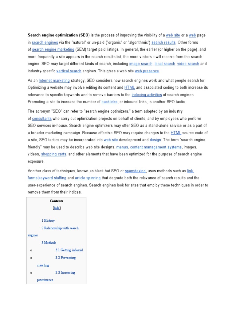 Search Engine Optimization (SEO) Is The Process of Improving The ...