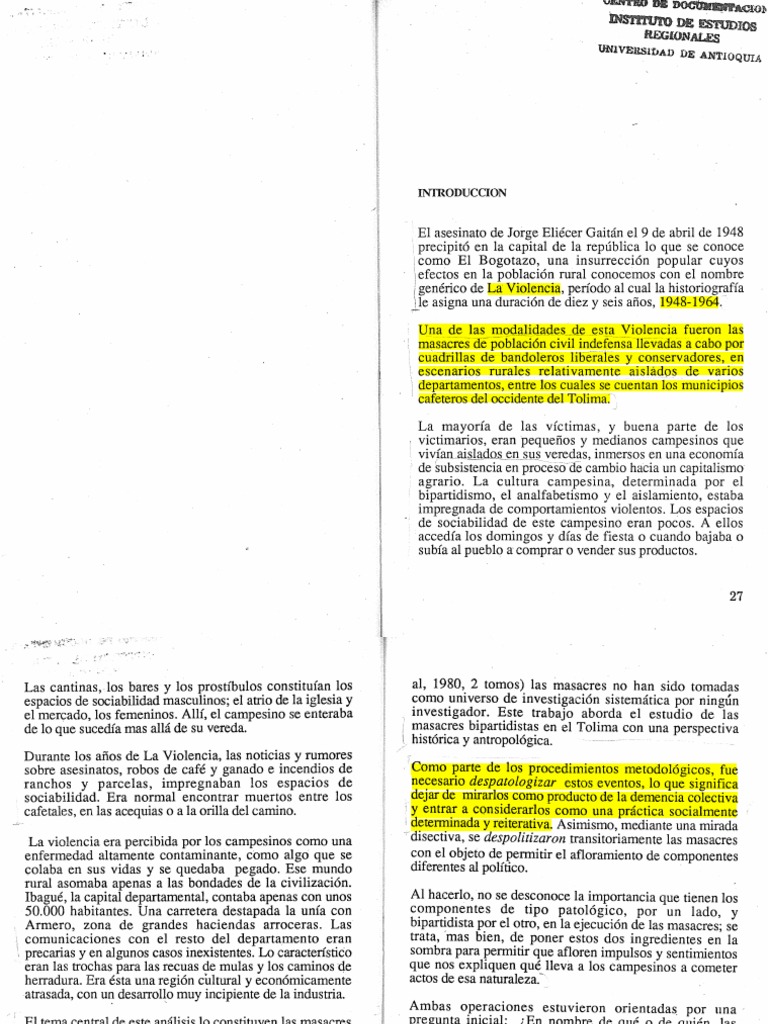 Maria Victoria Uribe, Matar, Rematar y Contramatar. Las Masacres de La ...