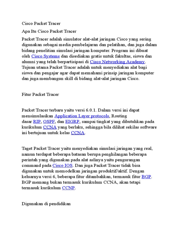 Konfigurasi Cisco | PDF
