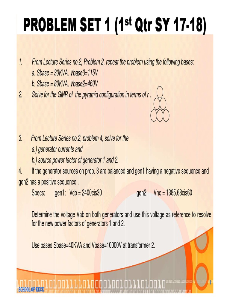Electrical Engineering Problem Set | PDF
