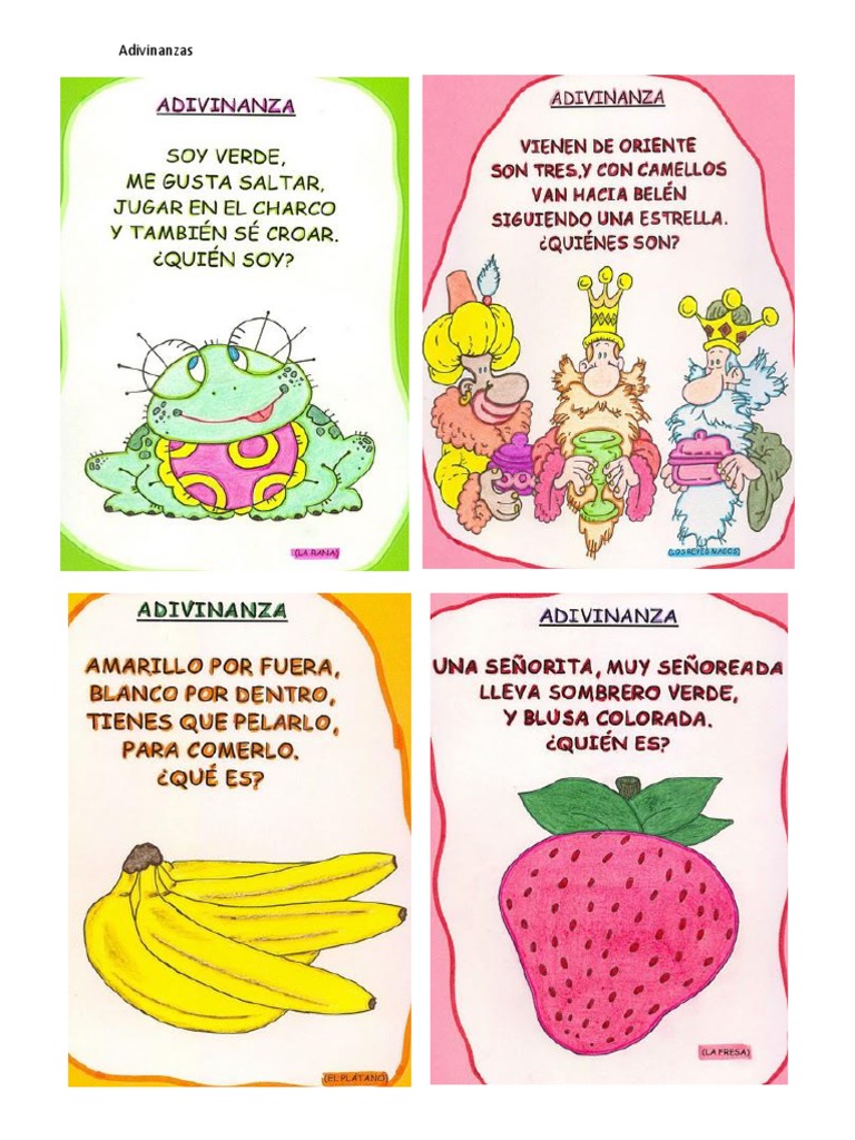 Adivinanzas | PDF | Ocio