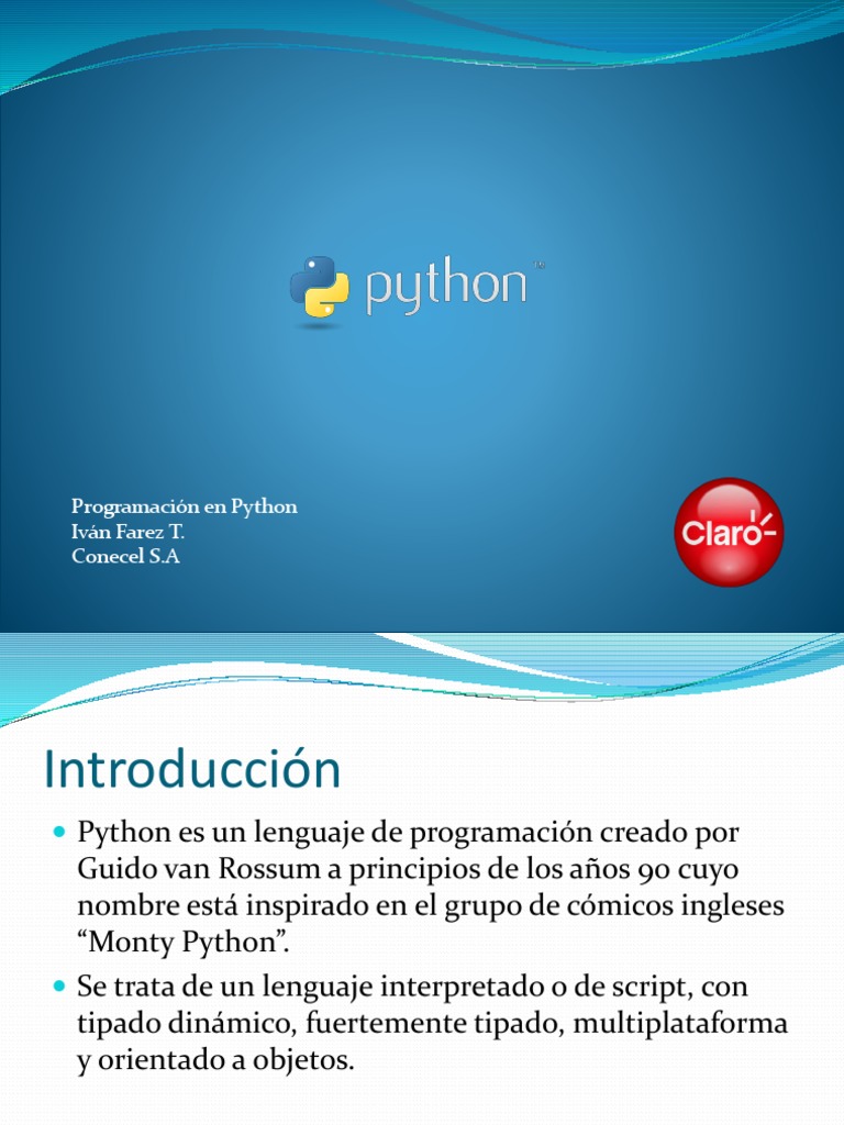 Curso Python | PDF | Programación orientada a objetos | Objeto (informática)