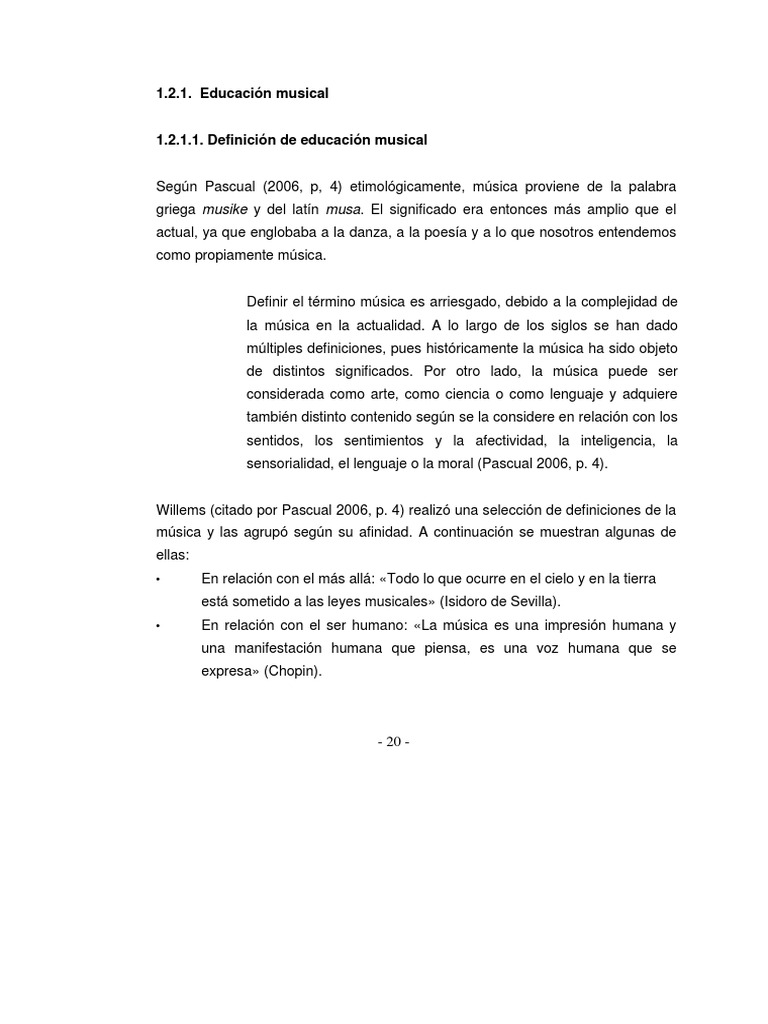 Educación Musical: Definición y Elementos | PDF | Ritmo | Aprendizaje