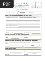 Lost & Found Item Report Template | PDF