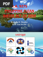 RA 9275 Clean Water Act With Examples | PDF