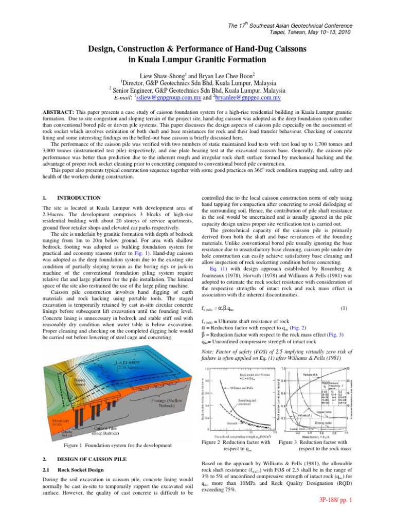 Hand-Dug Caissons in Granitic Soil | PDF | Deep Foundation ...
