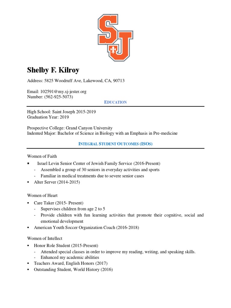 SC Resume Template Autosaved | PDF