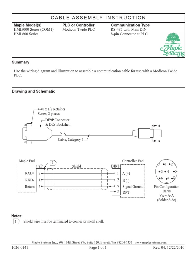 Conexión Cable PLC Mini Din 8 | PDF