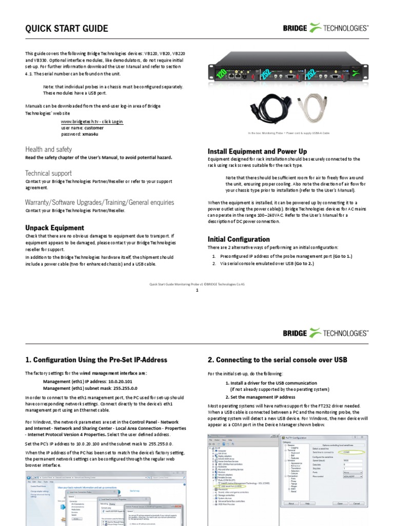 QuickStartGuide Probes | PDF | Ip Address | Computer Network