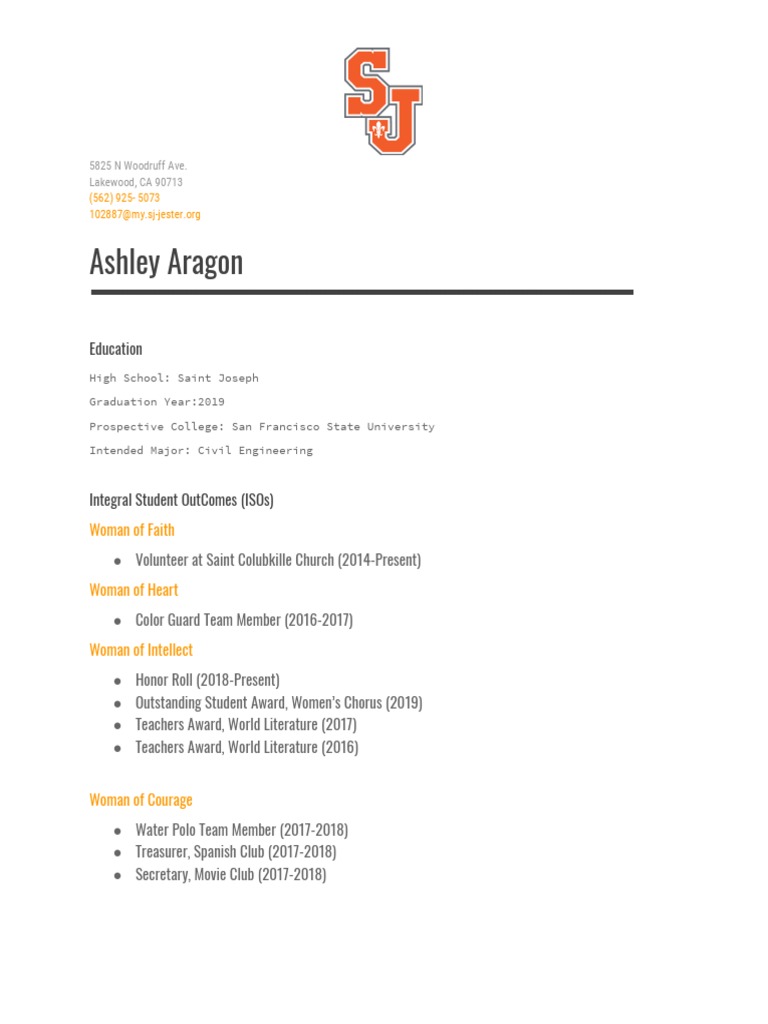 SC Resume Template | PDF