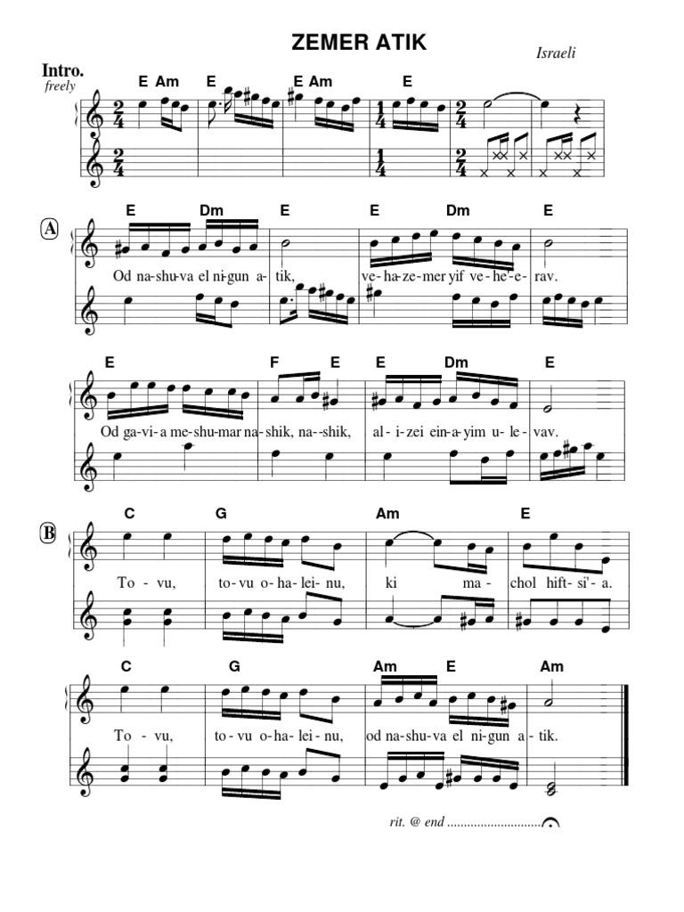 Zemer Atik | PDF