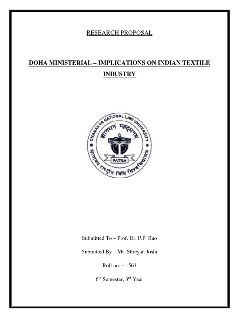 Research Proposal - Itl | PDF | Trade | Textile Industry