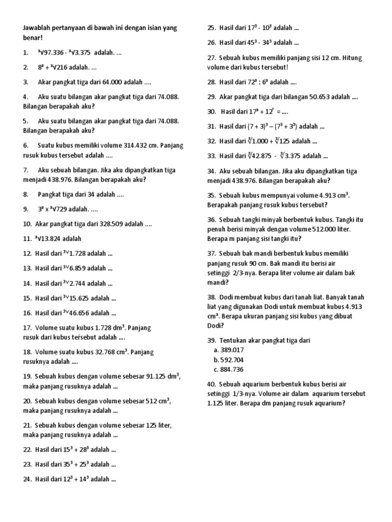 Soal Skala Dan Perbandingan Kelas Vii | PDF