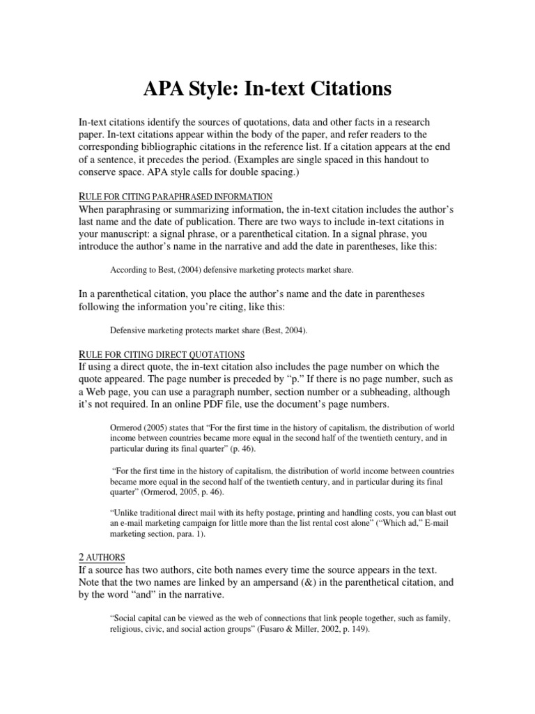 APAintext | PDF | Citation | Communication