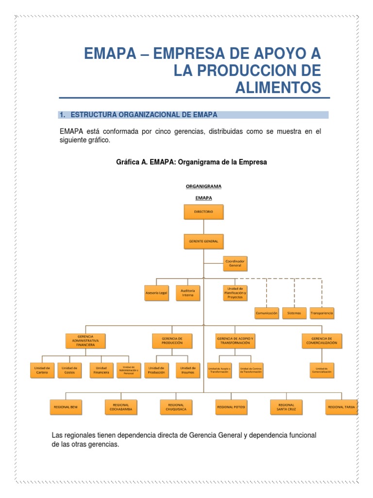 EMAPA | PDF | Empresa de propiedad estatal | Bolivia