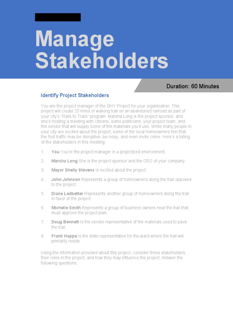 Mapping Stakeholder Engagement Updated 42718 | PDF | Stakeholder ...