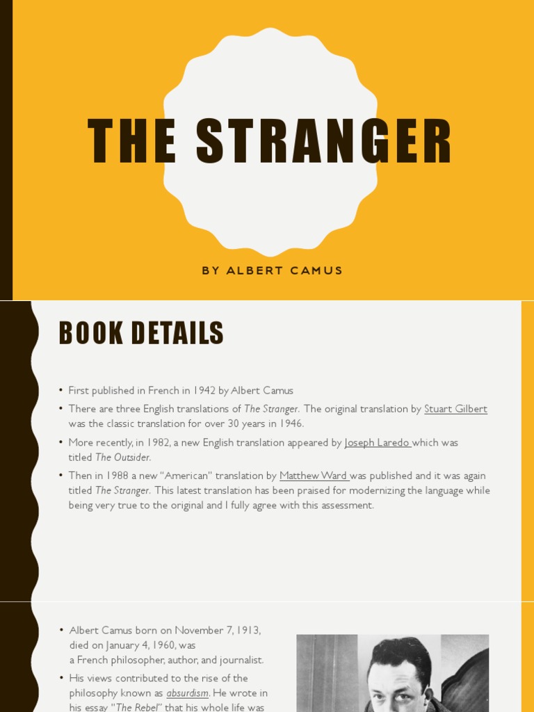 The Stranger: by Albert Camus | PDF
