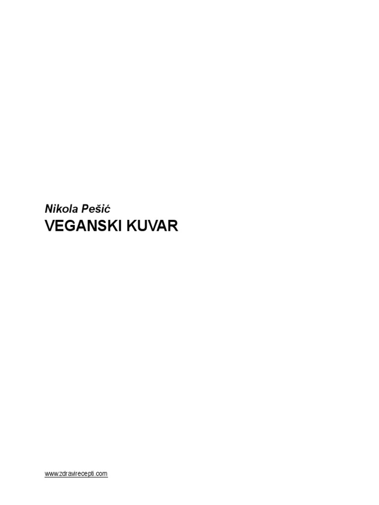 Veganski Kuvar PDF | PDF
