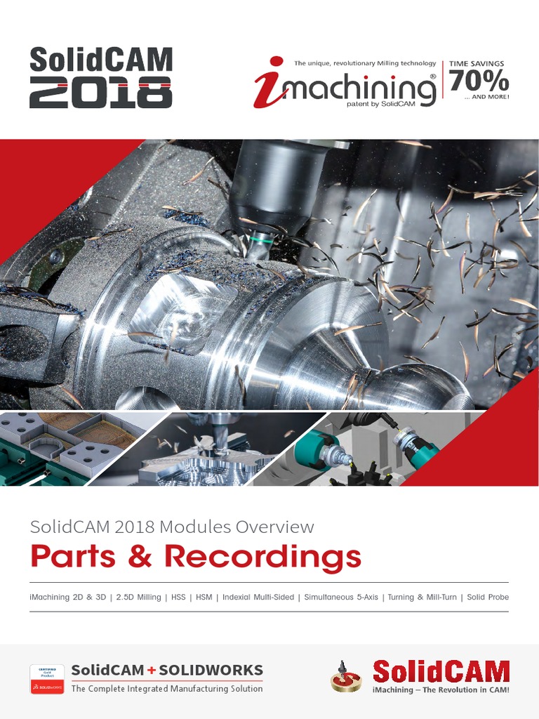 SolidCAM 2018 Modules Overview PDF | PDF | Machining | Drilling