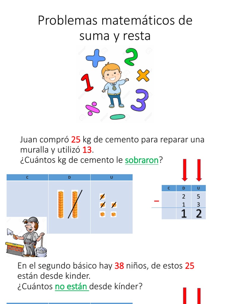 Problemas Matemáticos de Suma y Resta | PDF