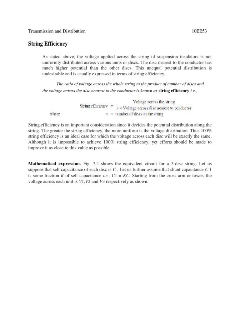 U3 l14 String Efficiency and Methods of Increasing Strings Efficiency | PDF | Insulator ...