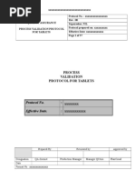 Template For Process Validation Protocol | PDF | Verification And ...