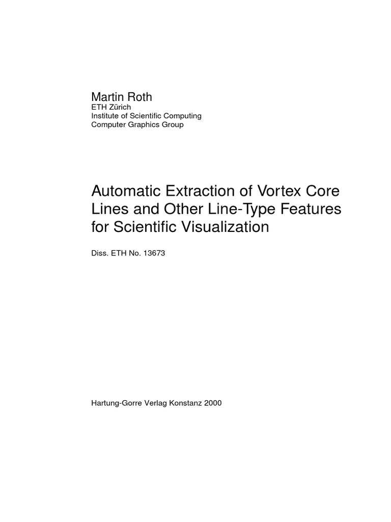 Automatic Extraction of Vortex Core Lines and Other Line-Type Features ...