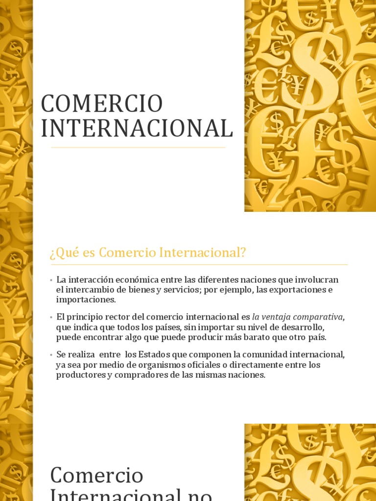 Conceptos de Comercio Internacional | PDF | Comercio | Globalización