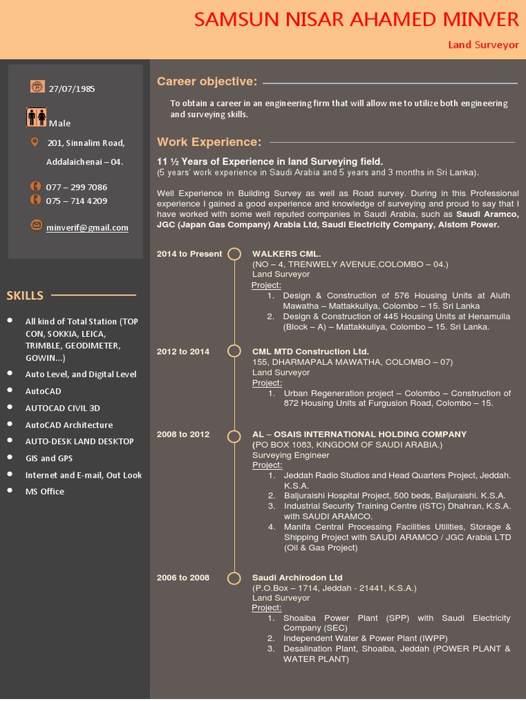 CV Format | PDF | Saudi Arabia | Engineering