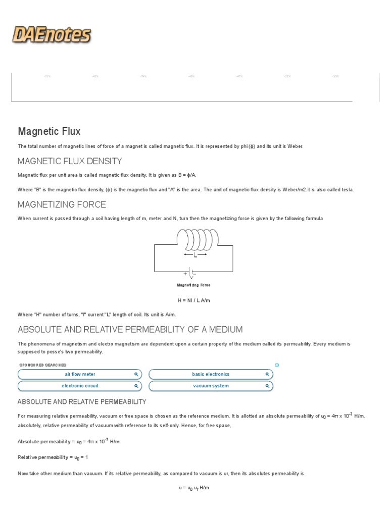 Magnetic Flux | PDF | Magnetic Field | Inductor