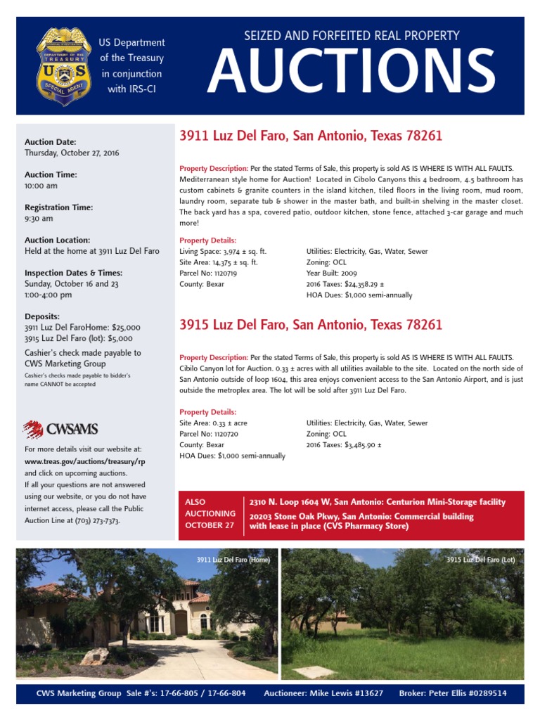 Luz Del Faro Flyer | PDF | Auction | Contractual Term