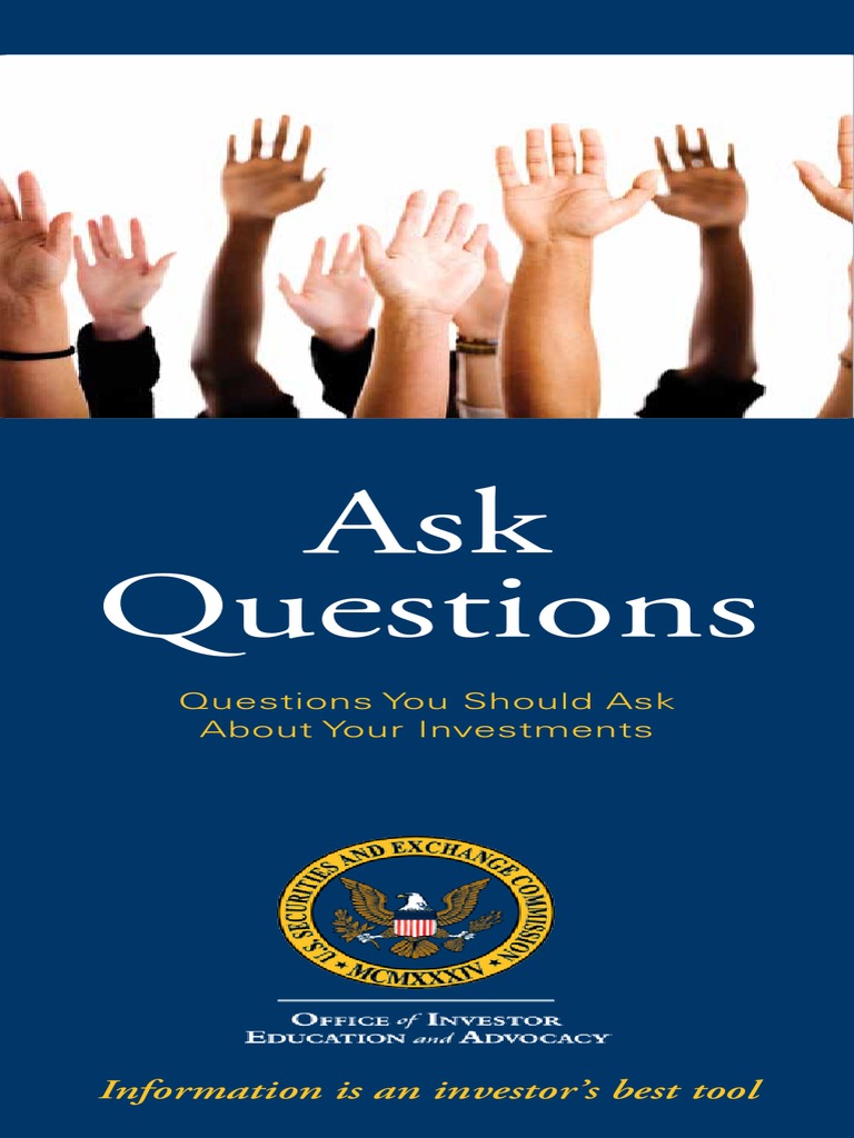 Sec Questions Investors Should Ask | PDF | Financial Industry ...