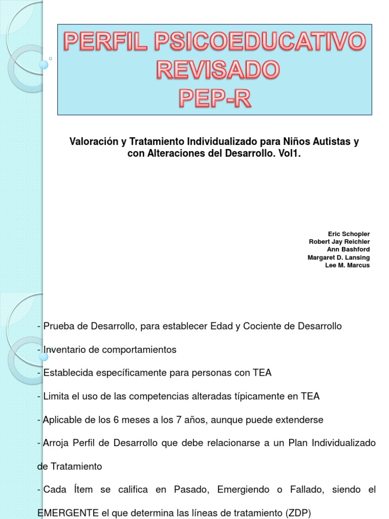Pep R | PDF | Espectro autista | Sistema nervioso