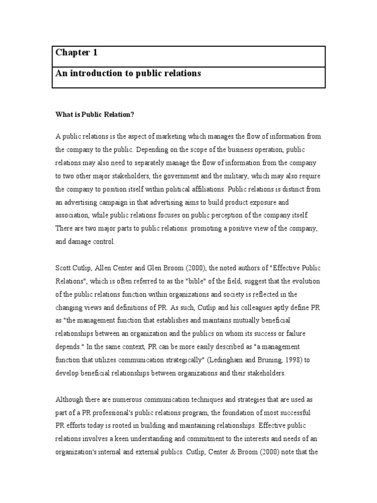 Public Relation Notes | PDF | Public Relations | Press Release