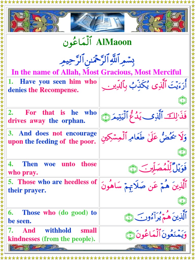Βθãã$Yϑø9$# Almaoon: In The Name Of Allah, Most Gracious, Most Merciful ...