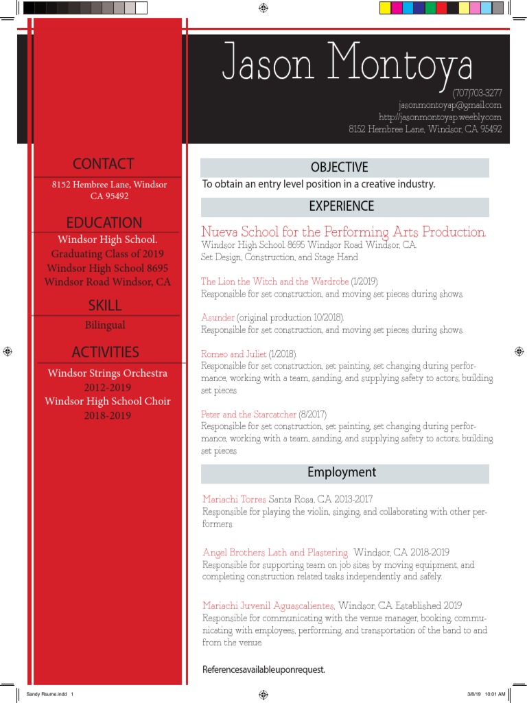 Sandy Resume | Download Free PDF | Leisure | Entertainment (General)