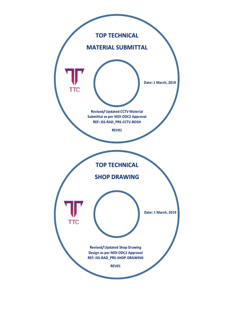 Top Technical Material Submittal: Date: 1 March, 2019 | PDF ...