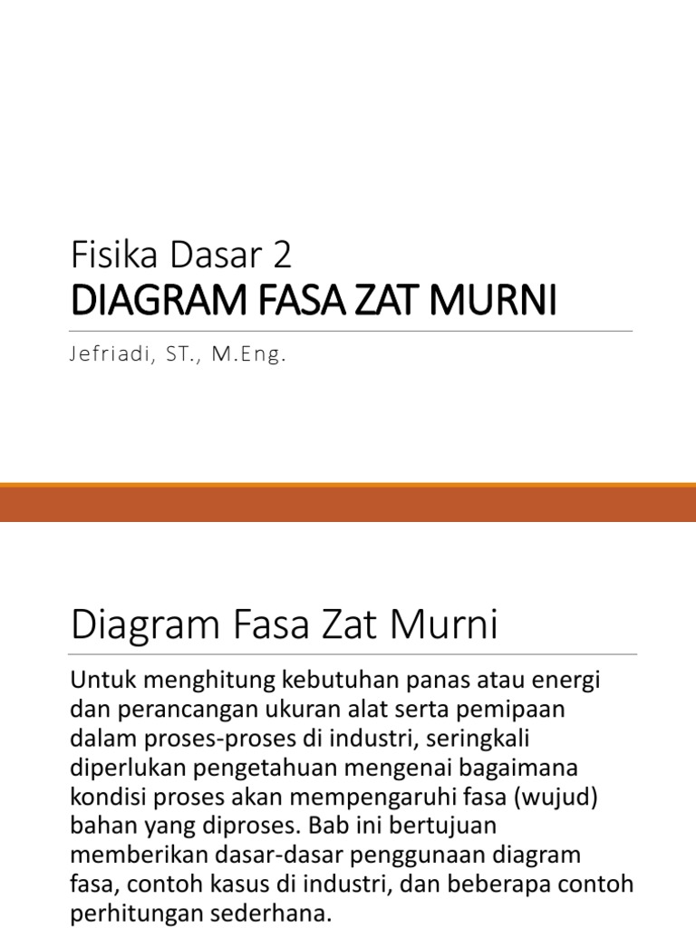 Materi 2. Diagram Fasa Zat Murni | PDF