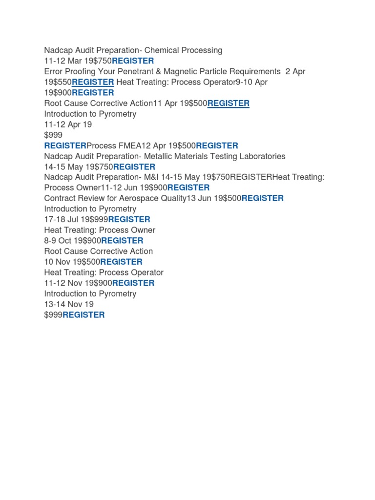 Nadcap Audit Preparation | PDF