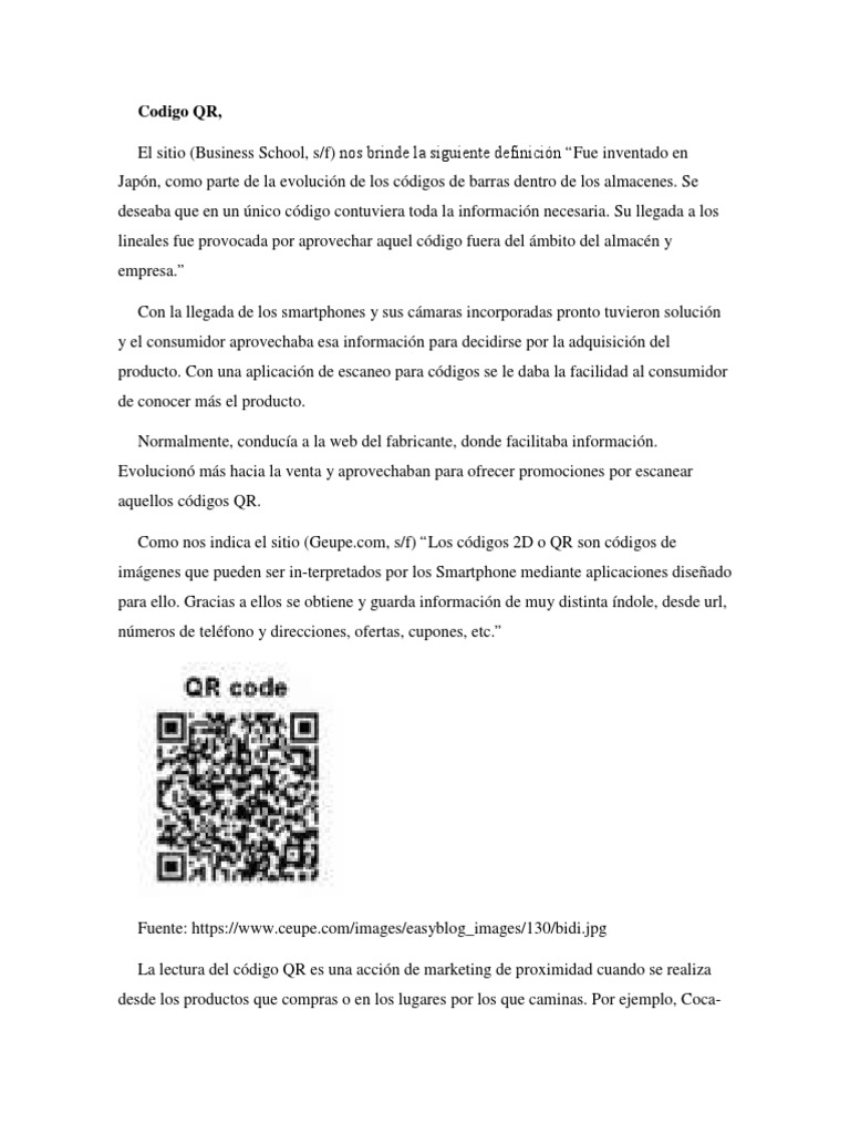 Código QR | PDF | Código QR | Informática