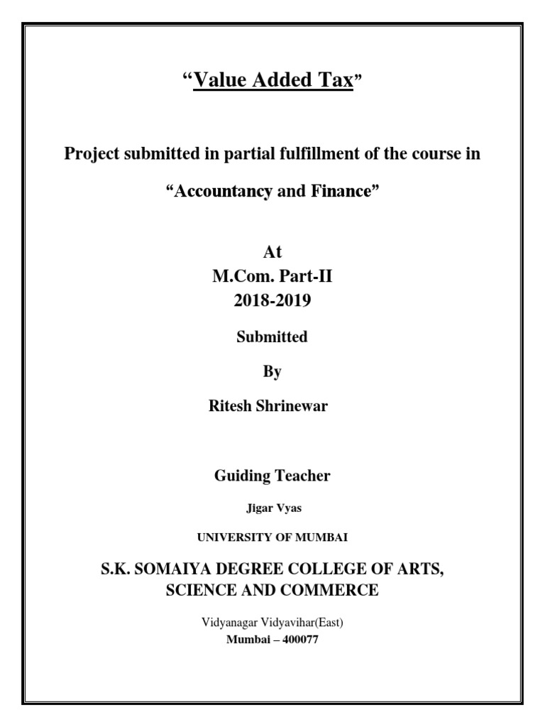 Cover Pages For Projects | PDF