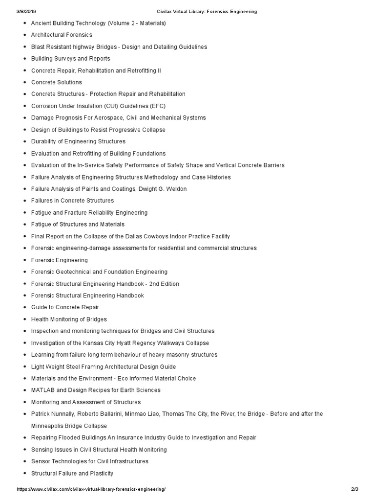 Forensic Engineering (Construction) | PDF | Engineering | Concrete
