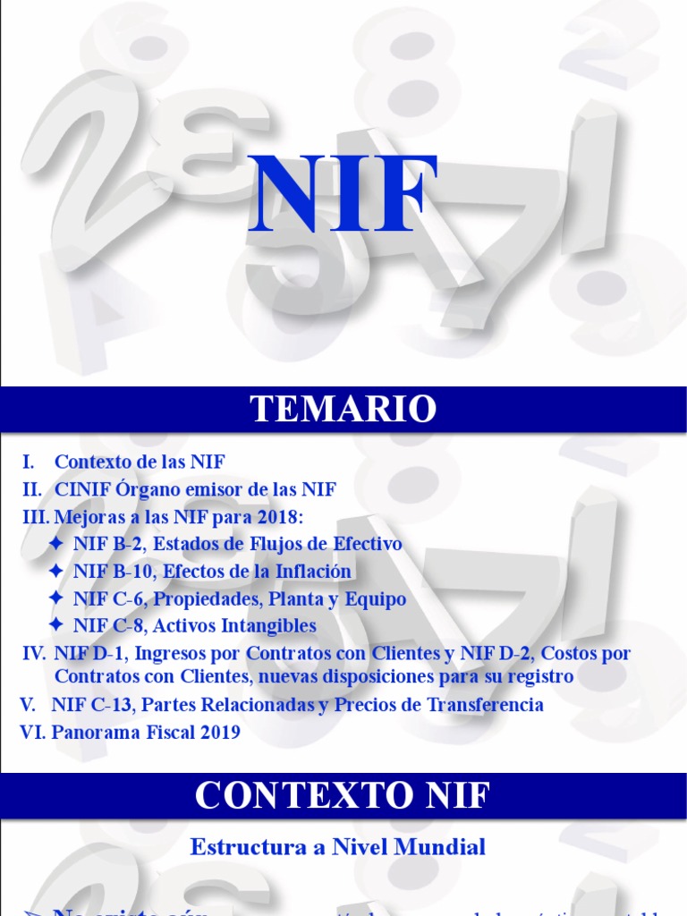 NIF 2018.pdf | normas internacionales de INFORMACION FINANCIERA ...