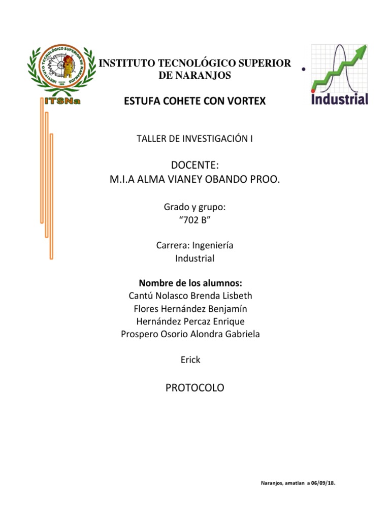 Protocolo de Estufa Cohete Con Vortex | PDF | Horno | Energía y recursos