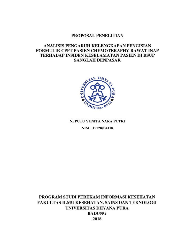 Pengaruh Formulir CPPT pada Keselamatan Pasien | PDF | Sains & Matematika