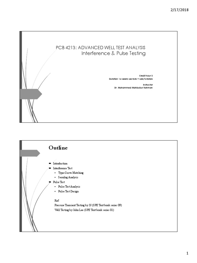 Analysis of Interference and Pulse Well Tests: Techniques for ...
