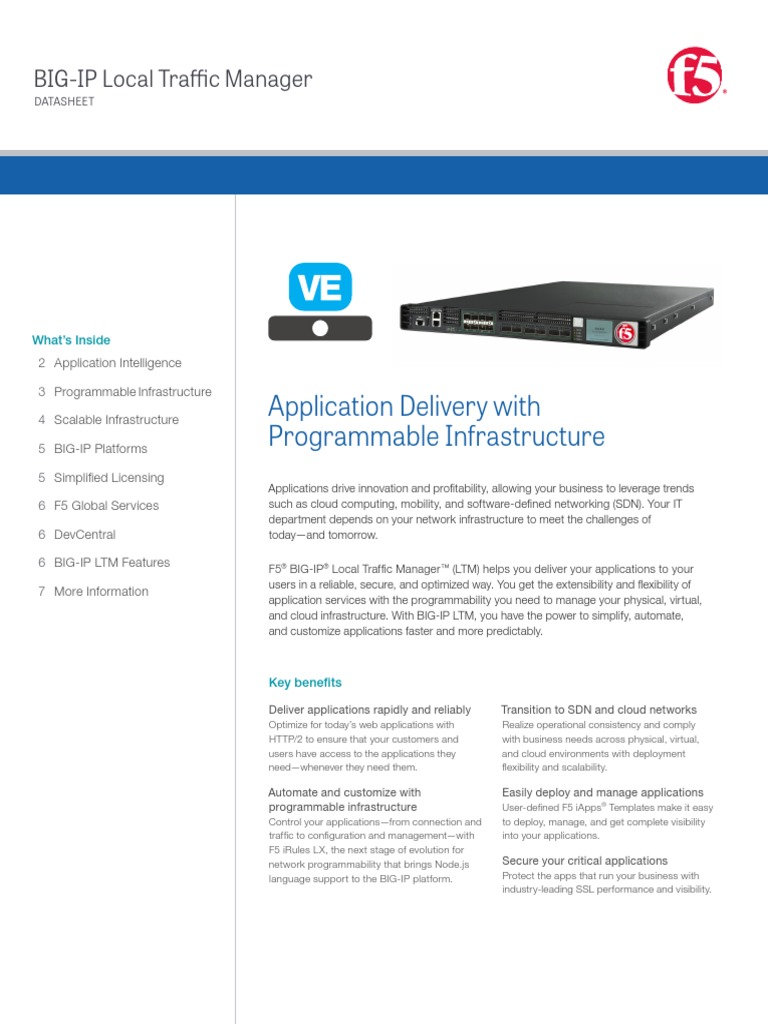 Big Ip Local Traffic Manager Ds | PDF | Cloud Computing | Transport ...