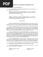 Road Right-of-Way Agreement Template | PDF | Equitable Remedy | Easement