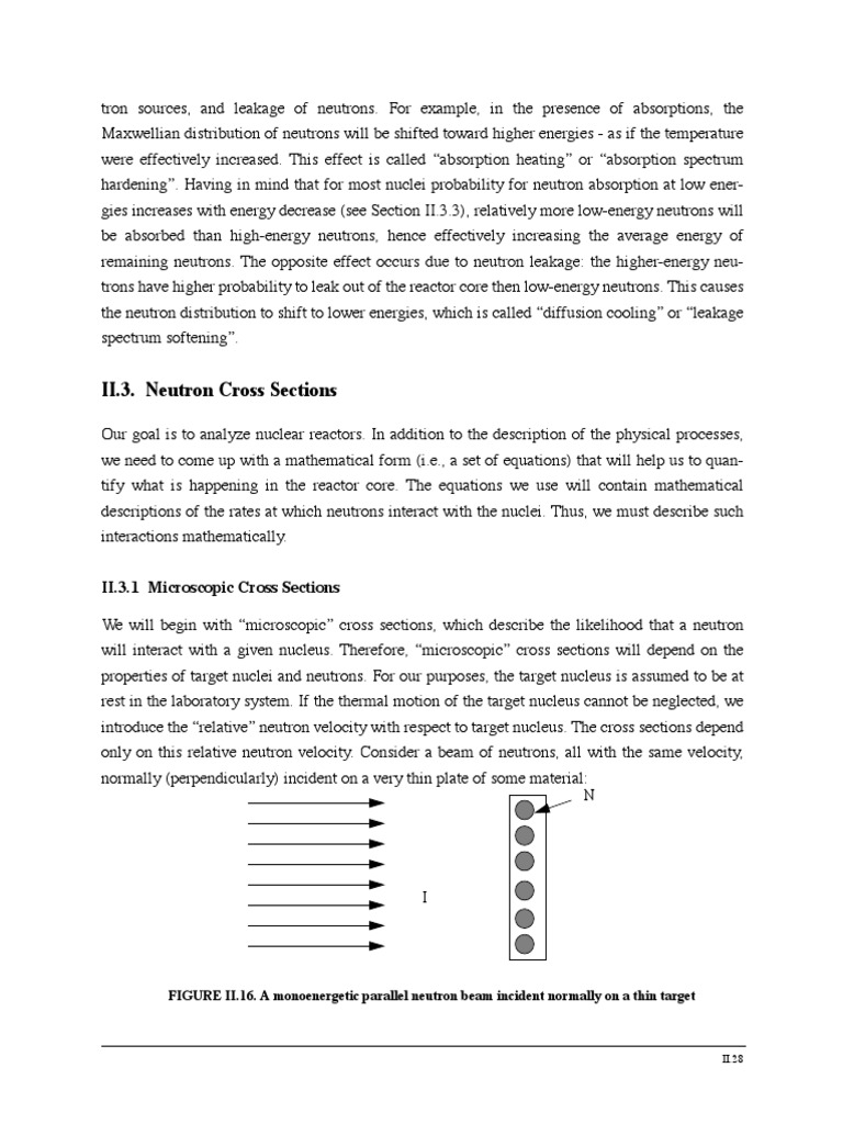 II.3.1 Microscopic Cross Sections | PDF | Neutron | Atomic Nucleus