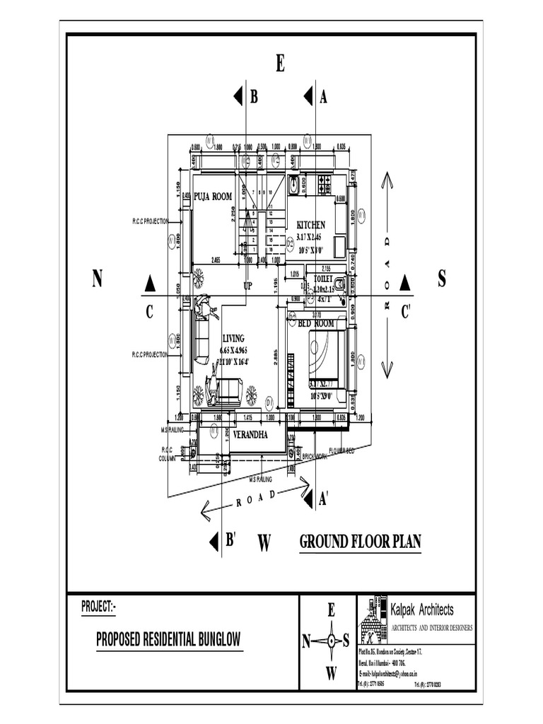 Proposed Residential Bunglow: Project | PDF | Buildings And Structures ...